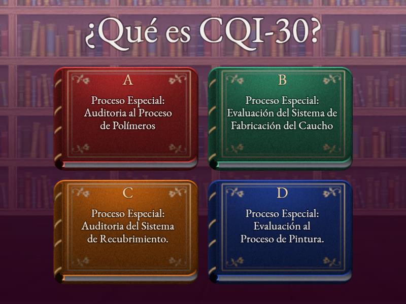 Repaso CQI-30 - Quiz