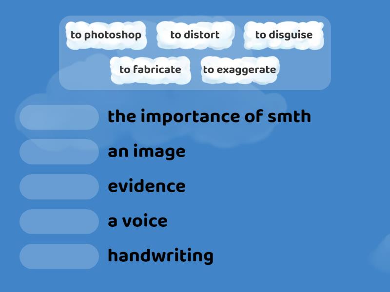 7A collocations (Part 1) - Match up