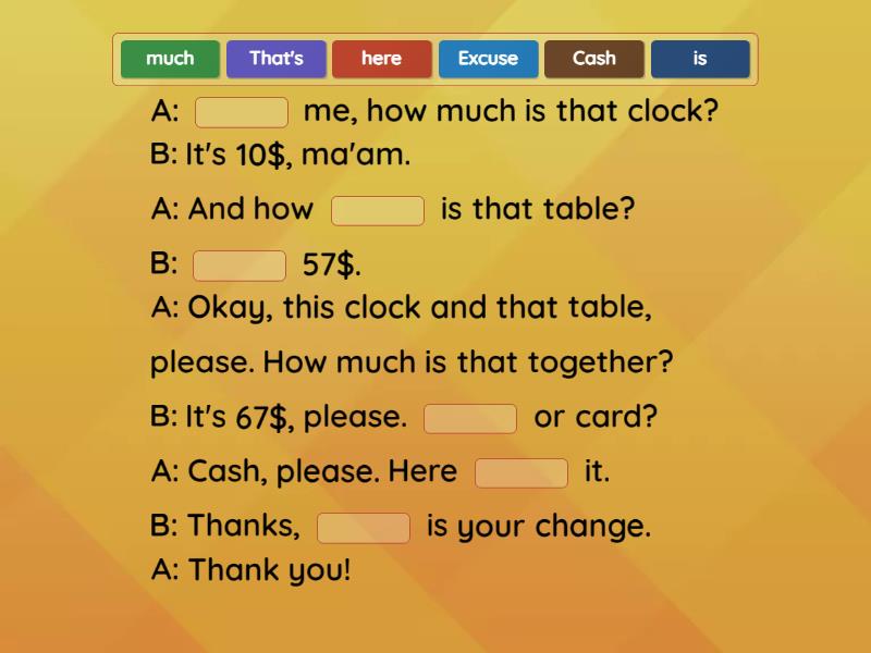 Roadmap A1 2D Dialog Gap Fill - Complete the sentence