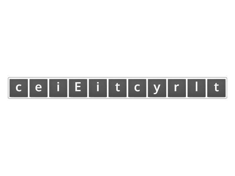 Scrambled Letters - Anagram