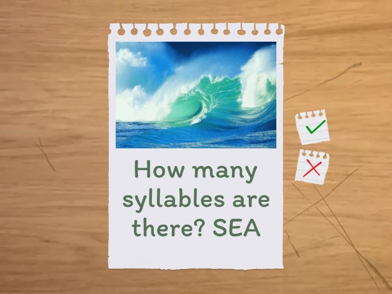 SYLLABLES: How many syllables are there? - Flashcards