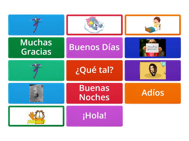 Saludos y despedidas - Flip tiles