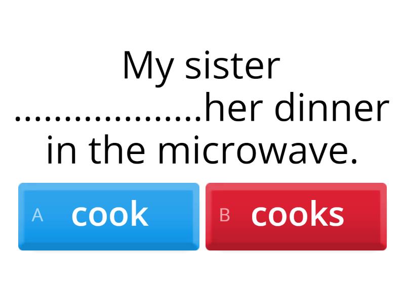 Present simple - choose correct from - Quiz