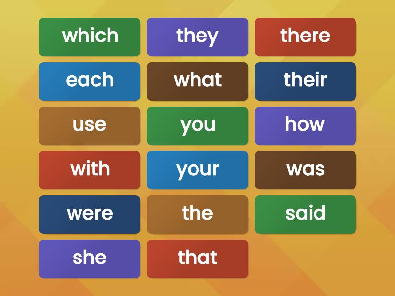 Sight Words Part 1 - Flip tiles