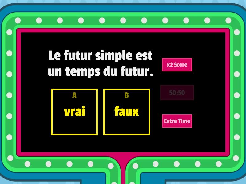 Le futur simple et proche: théorie cc - Concurso de preguntas
