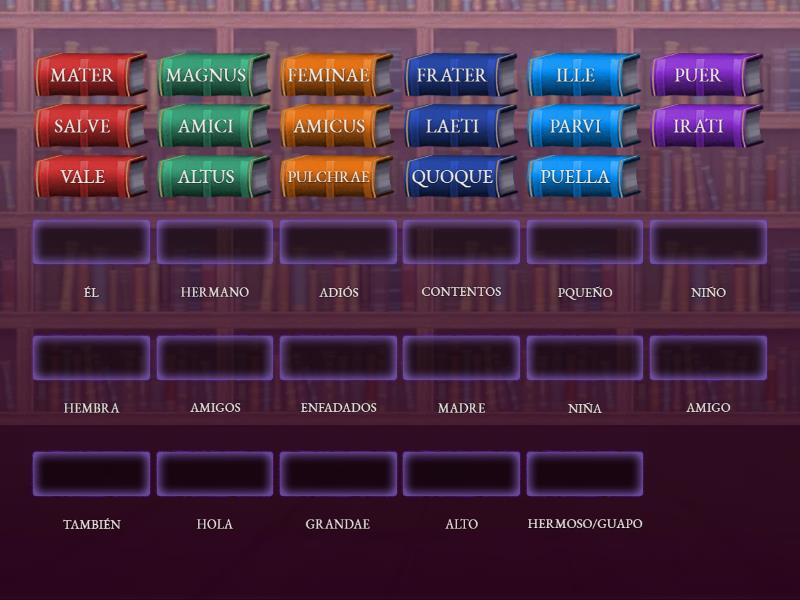 LATÍN 1 - Match up