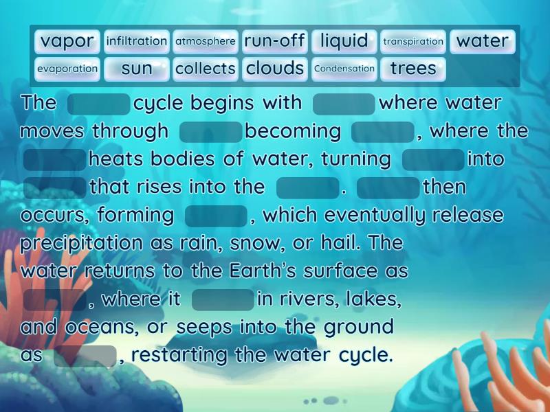 Water in the World Key Terms - Complete the sentence