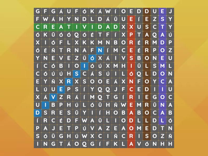 Sopa de letras - Wordsearch