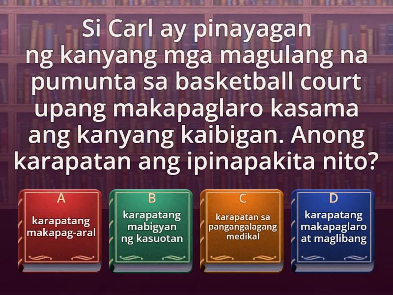 "Mga Karapatan sa Komunidad" - Quiz