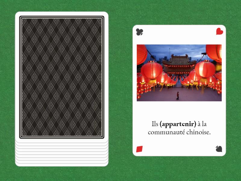 Verbe appartenir - Speaking cards