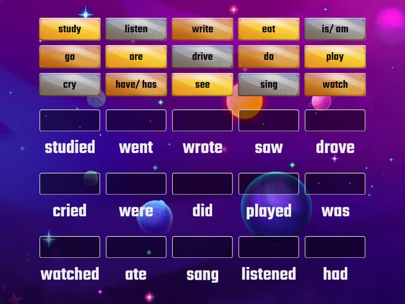 Dino 8 Unit2 verb (past tense) - Match up