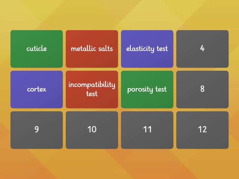 tests - Matching pairs