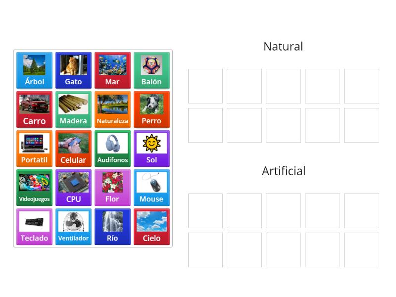 Natural-Artificial - Group sort