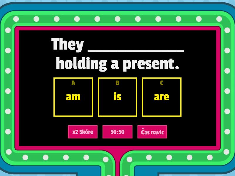 Present continuous - Gameshow quiz