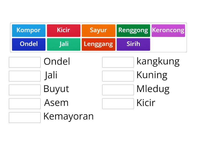 Judul lagu daerah dari provinsi DKI Jakarta - Match up