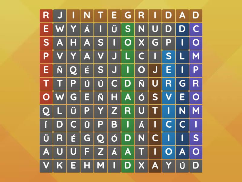 Sopa de Letras de Bienestar Social - Wordsearch