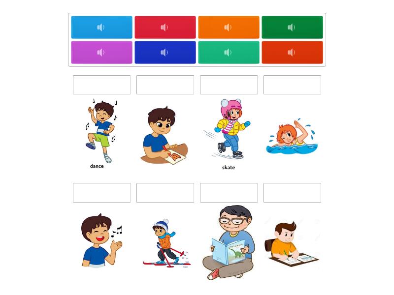 ACTION VERBS - Match up