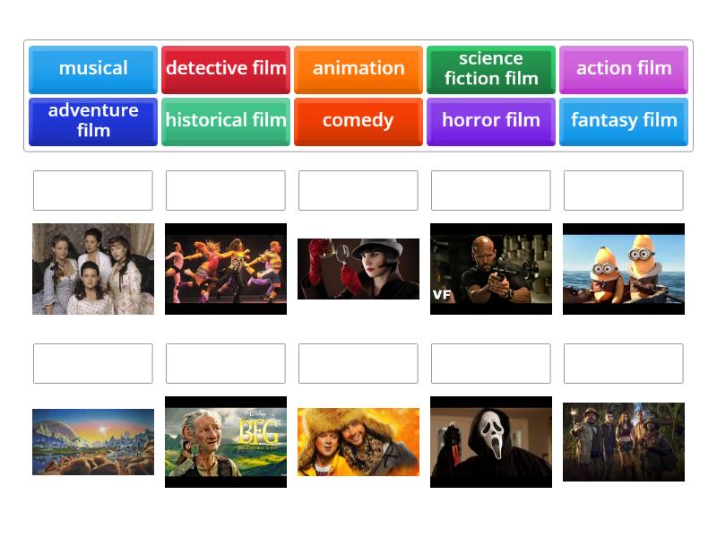 Movie genres - Match up