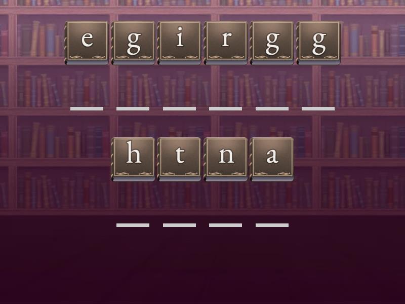 dictation 29/4 - Anagram