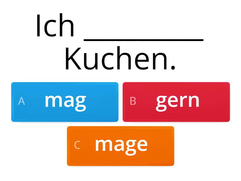 mögen vs gern - Quiz
