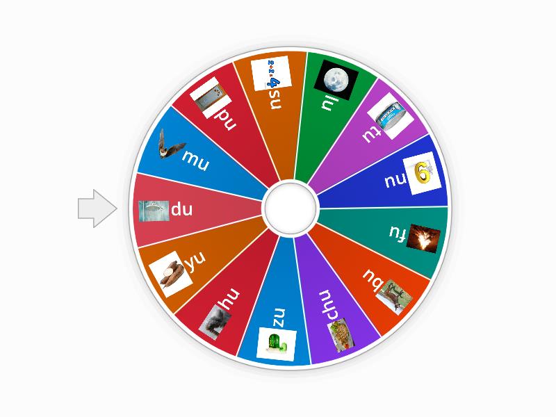 Silabas con U - Estrellita - Spin the wheel