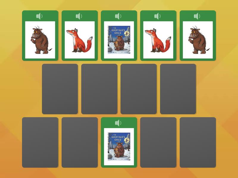 Memotest THE GRUFFALO - Matching pairs