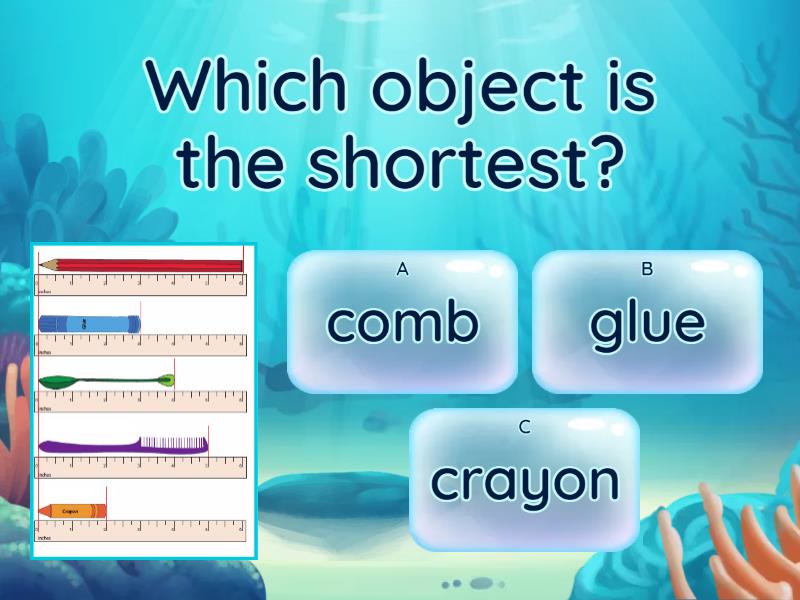 Comparing lengths - Quiz