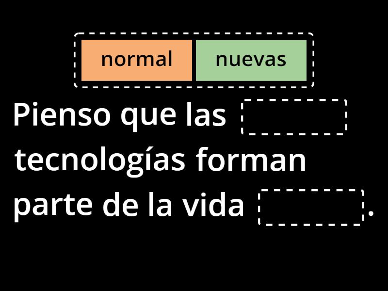 Technology and social media aqa Spanish - Complete the sentence