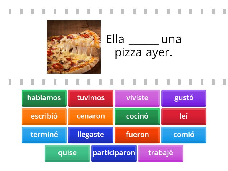 Pasado Simple Regulares - Find the match