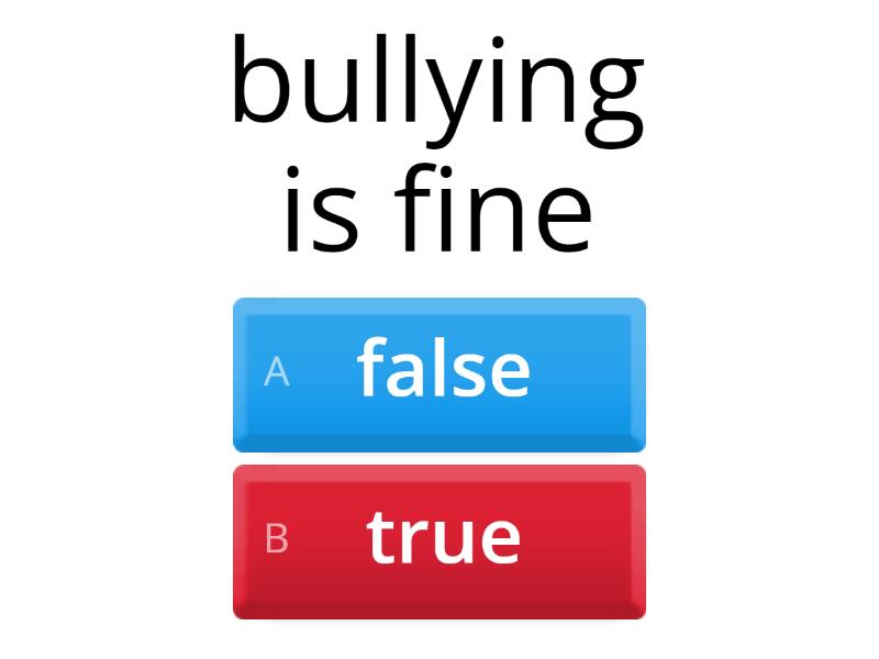 bullying - Quiz