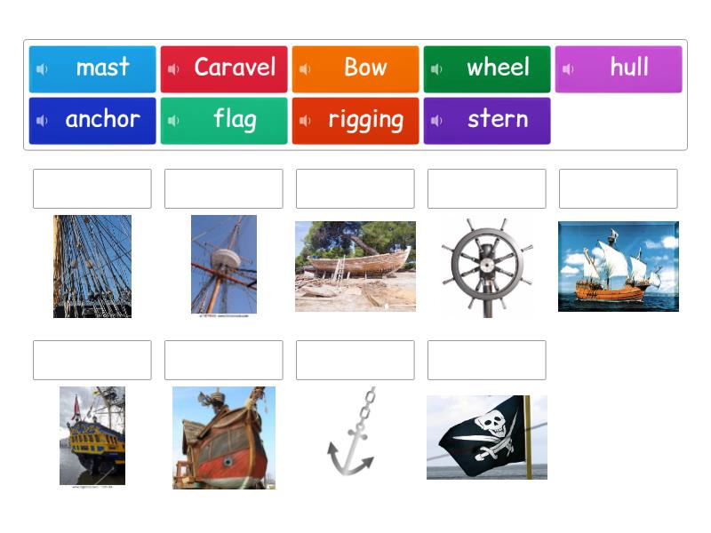 Parts of a ship - Match up