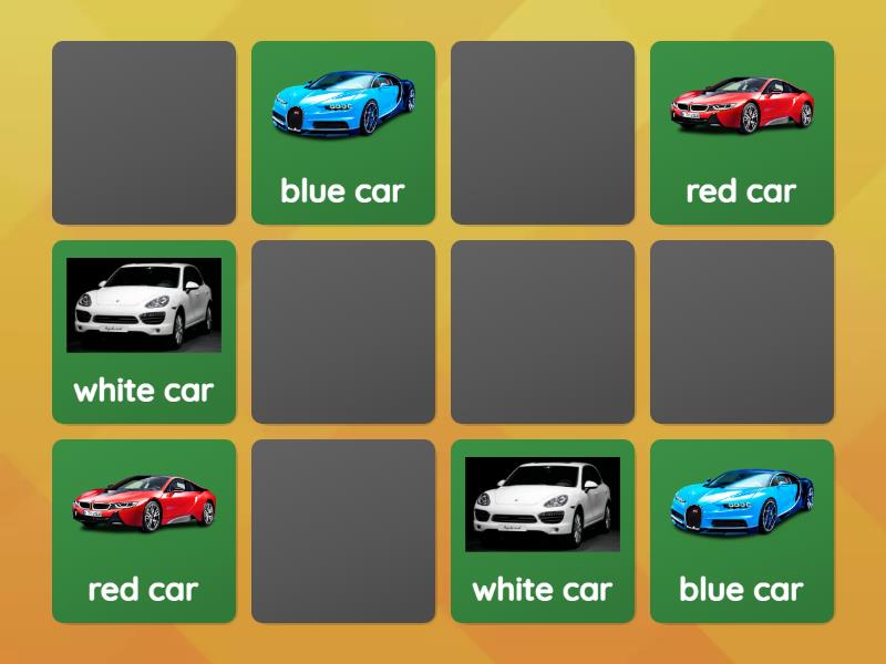 cars - memory - Matching pairs