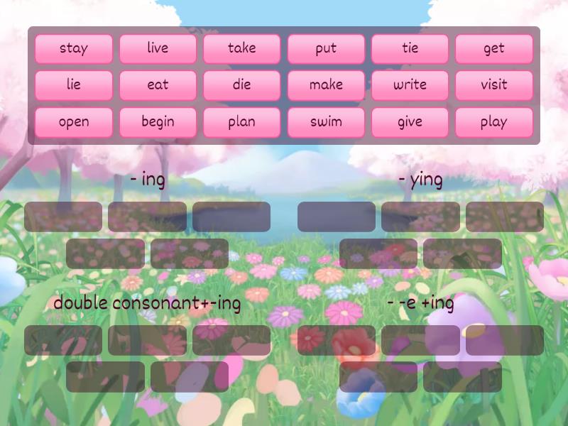 Present Continuous - Group sort