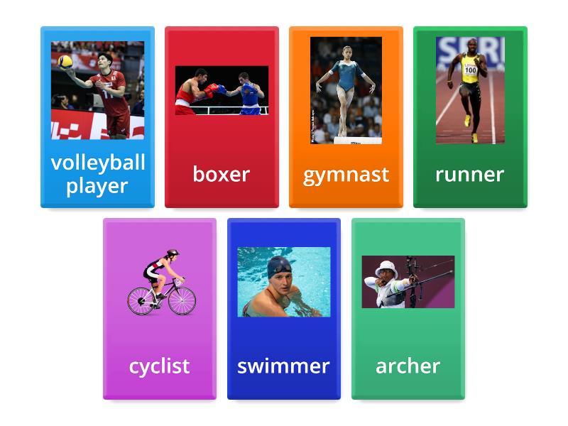 Week 1 New Words: Olympic Athletes - Flip tiles