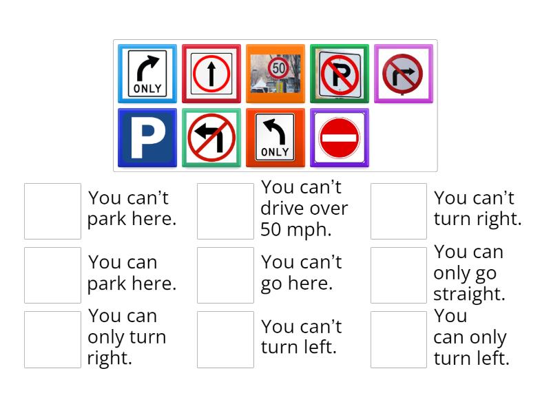 Traffic signs - Match up