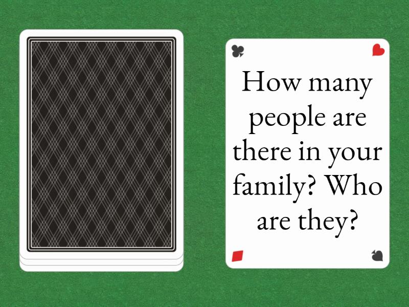 Family - Speaking cards