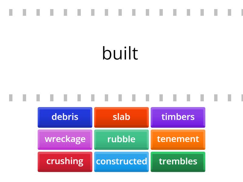 Lesson 12 Vocabulary - Find the match