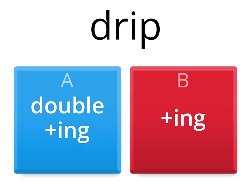 S&A Sort 2 Adding -ing to Words with VC and VCC Patterns - Quiz