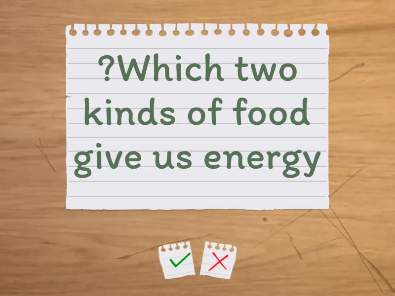 A balance Diet - Flash cards