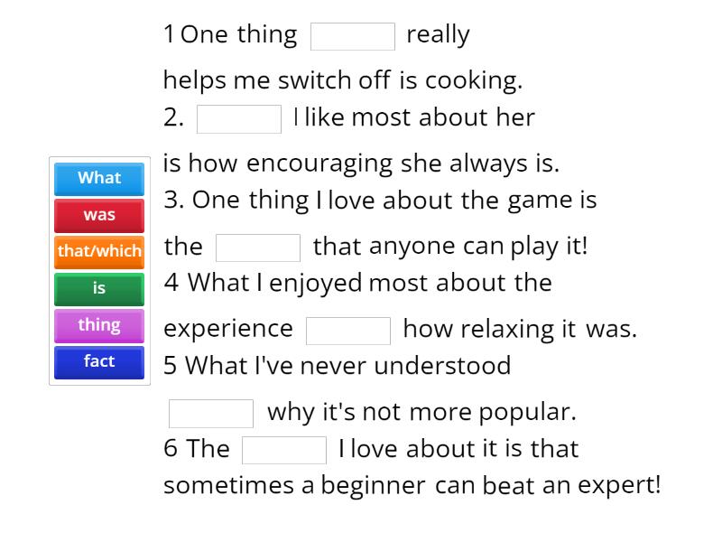 Roadmap B2+ Unit2 revision - Complete the sentence