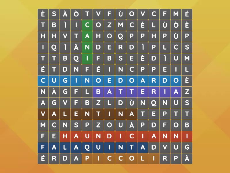 vale - Wordsearch