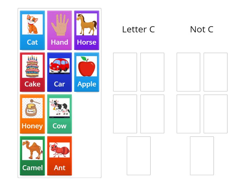 Letter Cc - Group sort