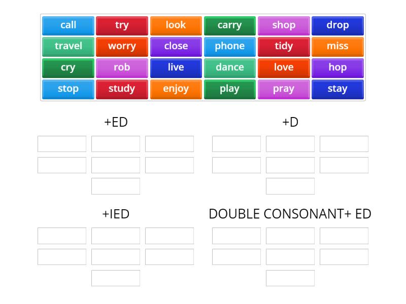 "ED" ending - Group sort