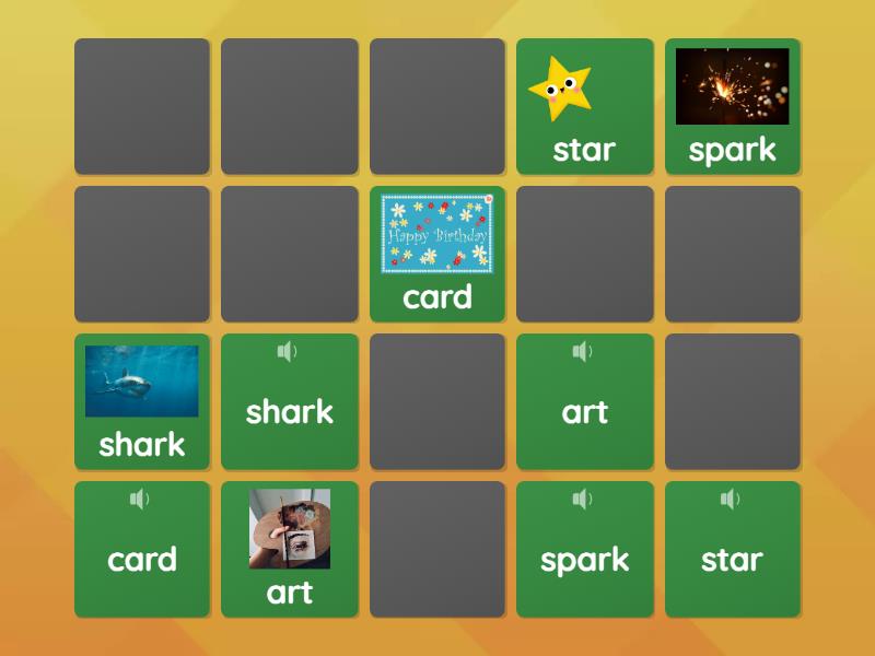 UFLI - Lesson 77 - R-Controlled Vowel 'AR' - Matching pairs