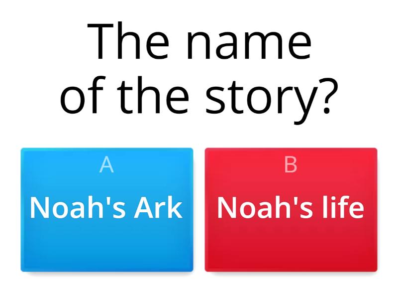 Noah's Ark - Quiz