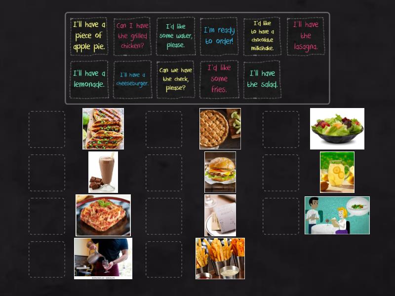 Restaurant - ordering food - Match up