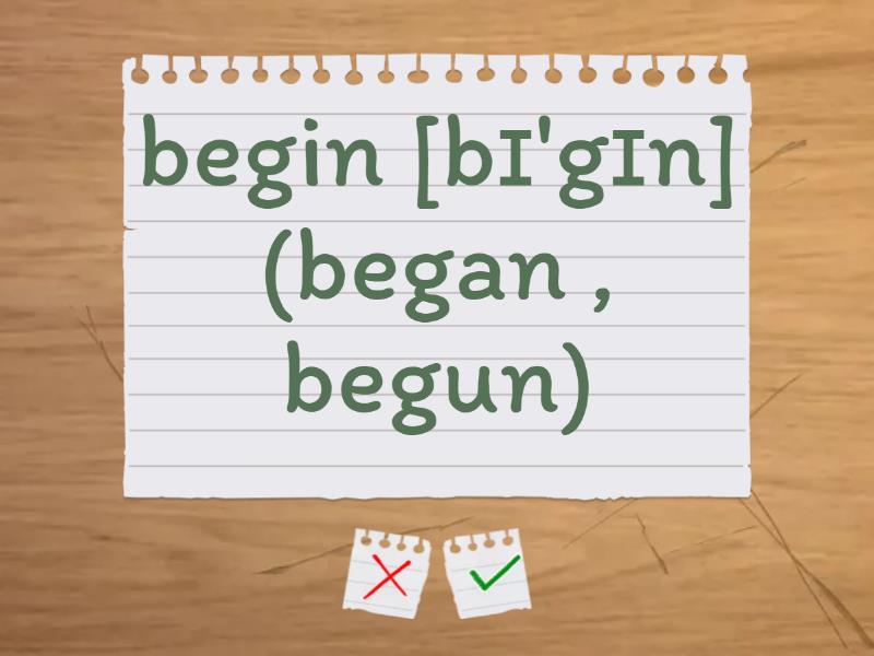 Lesson 6 - Flash cards