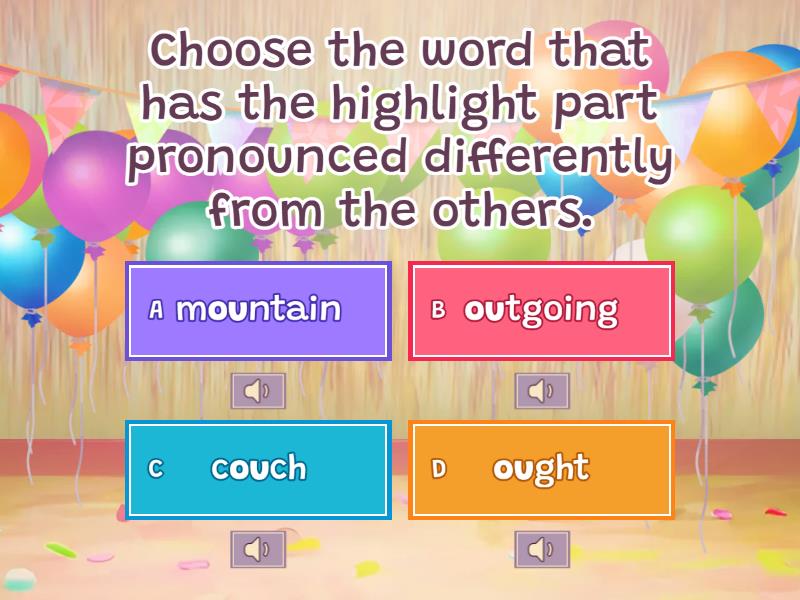 Grade 8 Pronunciation Practice (1) - Quiz