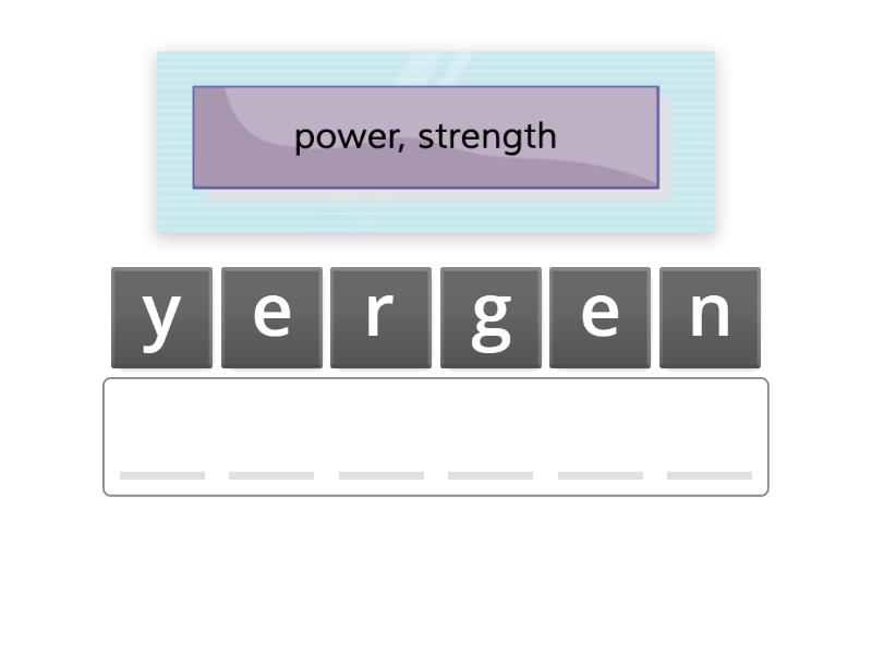 Unit 9 Vocabulary - Anagram