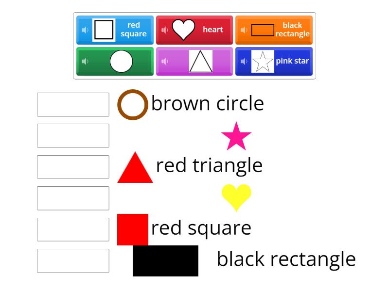 Listen and match the shapes (escucha y une) - Match up